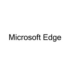 Microsoft edge browser brand logo symbol with name