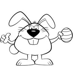 Cartoon boy on an easter egg hunt Royalty Free Vector Image