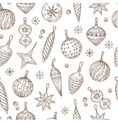 Funny christmas seamless pattern graphic print Vector Image
