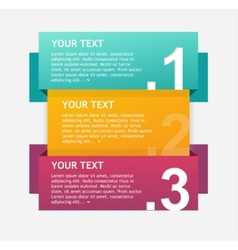 Text box infographics element Royalty Free Vector Image