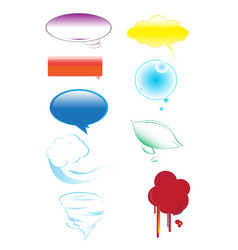 Set of speech bubbles Royalty Free Vector Image