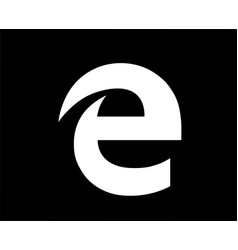 Microsoft edge browser brand logo symbol with name