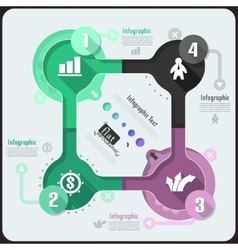 Flat infographic design Royalty Free Vector Image