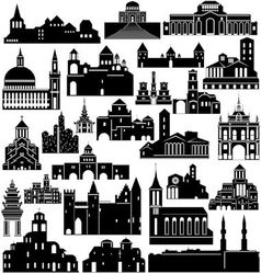 Architecture east Royalty Free Vector Image - VectorStock