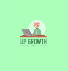 Personal growth self development logo Royalty Free Vector