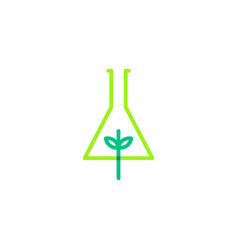 Leaf lab nature logo icon Royalty Free Vector Image