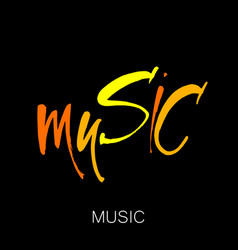 Music background with notes and text space Vector Image