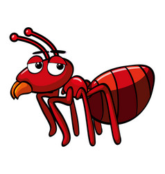 Earthworm with dizzy face Royalty Free Vector Image