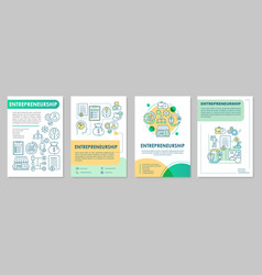 Personal growth development brochure template Vector Image