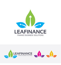 Digital finance logo design Royalty Free Vector Image