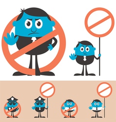 Restricted area prohibited sign Royalty Free Vector Image