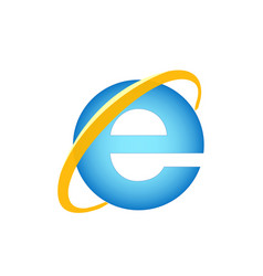 Microsoft edge browser brand logo symbol with name