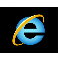 Microsoft edge browser brand logo symbol with name