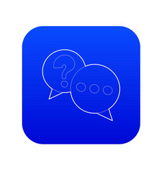 Blue telephone icon Royalty Free Vector Image - VectorStock