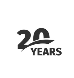 Twenty years emblem template anniversary Vector Image