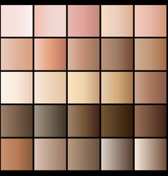 Winter themed colour palettes Royalty Free Vector Image