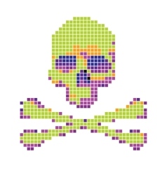 Crossbones and skull Royalty Free Vector Image