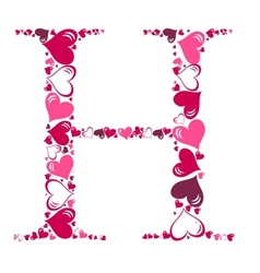 Alphabet of hearts Royalty Free Vector Image - VectorStock