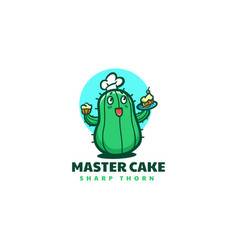 Cartoon cute succulents in pot Royalty Free Vector Image