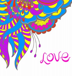 Natural floral background with spring lettering Vector Image