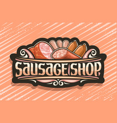 Logo for sausage Royalty Free Vector Image - VectorStock