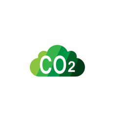 Co2 neutral icon set carbon gas emission Vector Image