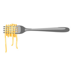 Italian pasta spaghetti on plate Royalty Free Vector Image