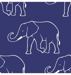 Seamless pattern with hand drawn silhouette Vector Image