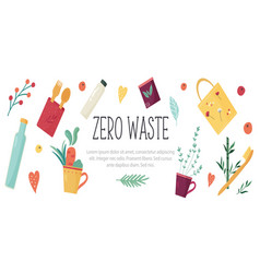 No waste concept with tips and hand drawn utensils