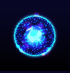 Magic power bolt and lightning energy ball Vector Image