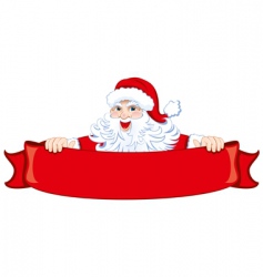 Red russian santa claus do greeting waving hand Vector Image