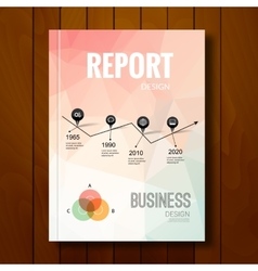 Business report design flyer template background Vector Image