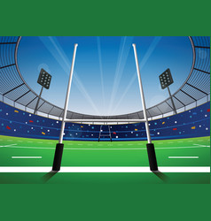 Cartoon rugby team Royalty Free Vector Image - VectorStock