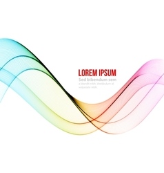 Abstract wave background rainbow waved Royalty Free Vector