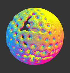 Sphere cover design template abstract geometric Vector Image