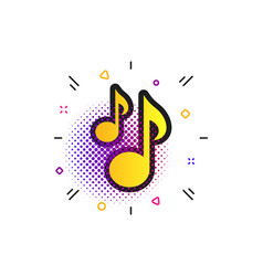 No music note sign icon musical symbol Royalty Free Vector