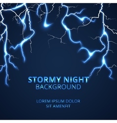 Lightning background Royalty Free Vector Image