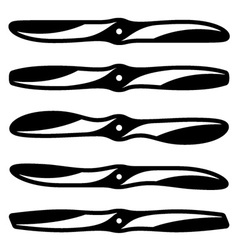 Airplane propeller symbols Royalty Free Vector Image