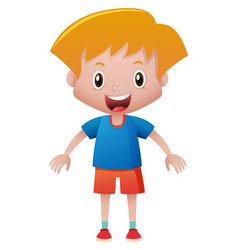 Little boy with big idea Royalty Free Vector Image