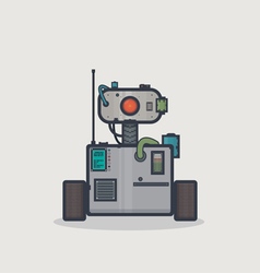 Robot with laptop Royalty Free Vector Image - VectorStock