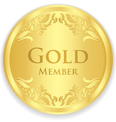 Gold member card Royalty Free Vector Image - VectorStock