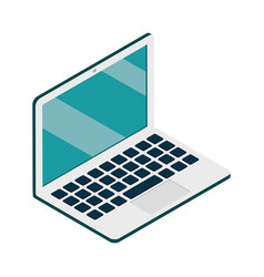 Isometric broken laptop Royalty Free Vector Image
