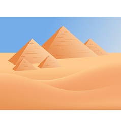 Egyptian pyramids Royalty Free Vector Image - VectorStock