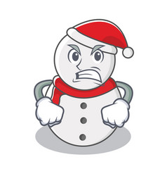 Snowman walking Royalty Free Vector Image - VectorStock