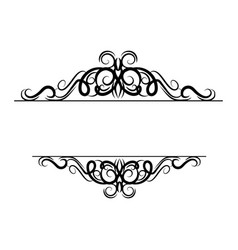 Vintage swirl frame Royalty Free Vector Image - VectorStock