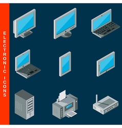 Modern computer monitor Royalty Free Vector Image