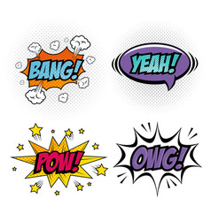Comic strip pop art design Royalty Free Vector Image