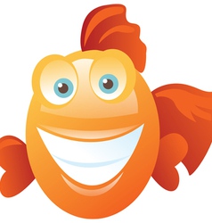 Funny tropical fish 3d icon Royalty Free Vector Image