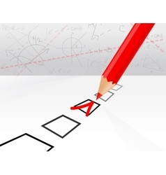 Art tree with math symbols for your design Vector Image