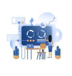 Smart home infographic concept Royalty Free Vector Image